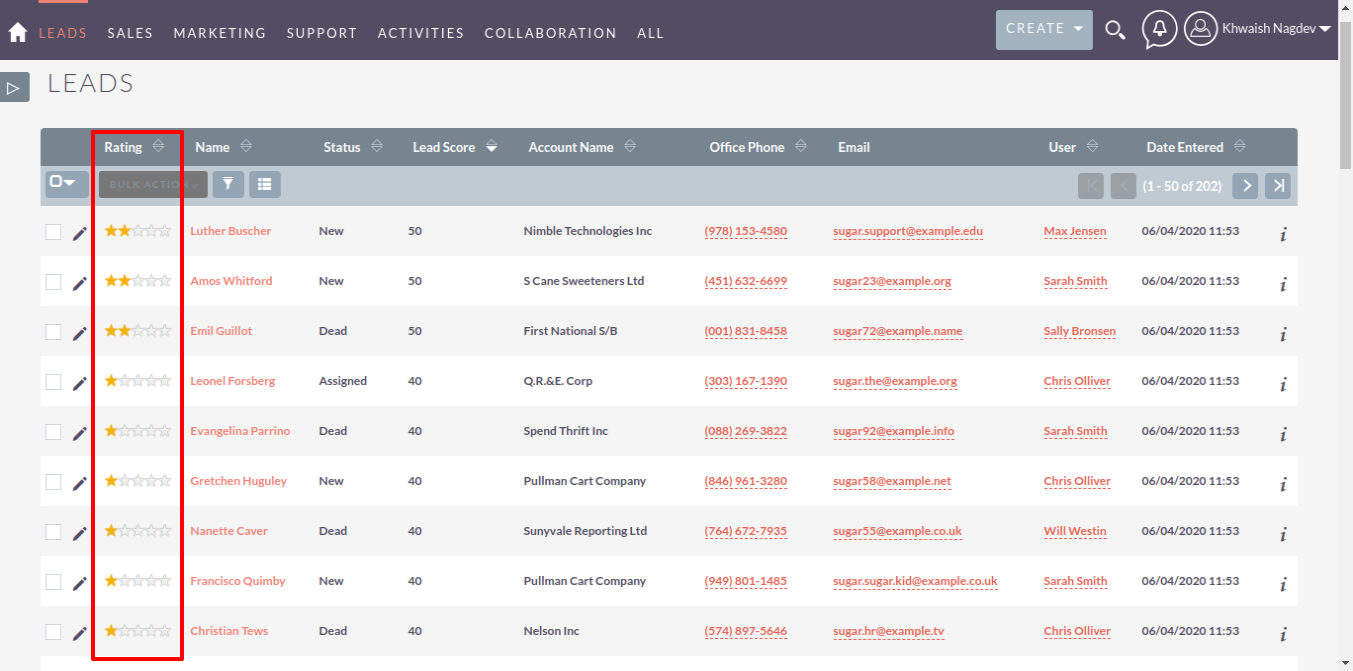Lead Scoring Suitecrm Module